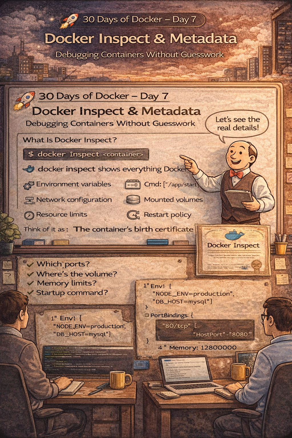 🚀 30 Days of Docker — Day 7. Docker Inspect & Metadata — Debugging ...