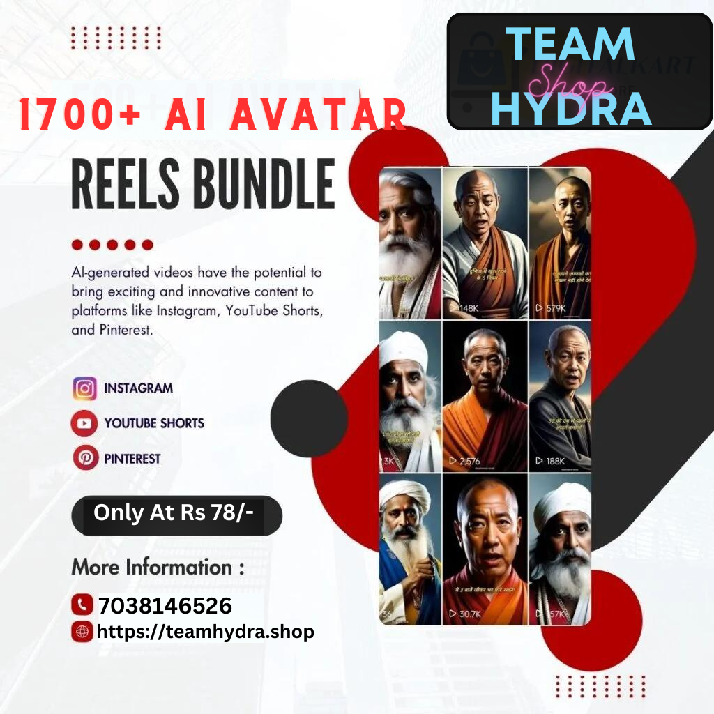 el1700+ AI Avatar Reel Bundle by Team Hydra Shop - Team Hydra Shop - Medium