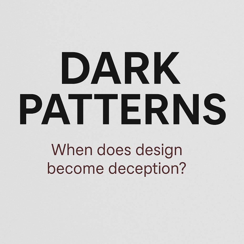 My experience with dark patterns in design: when the user loses control ...