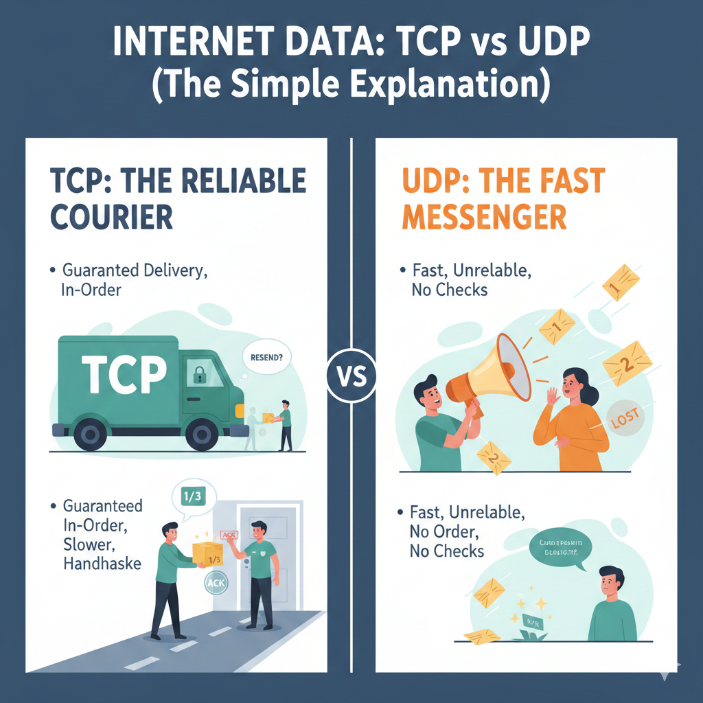 TCP vs UDP: The Real-Life Guide to How the Internet Works | by Rabia ...