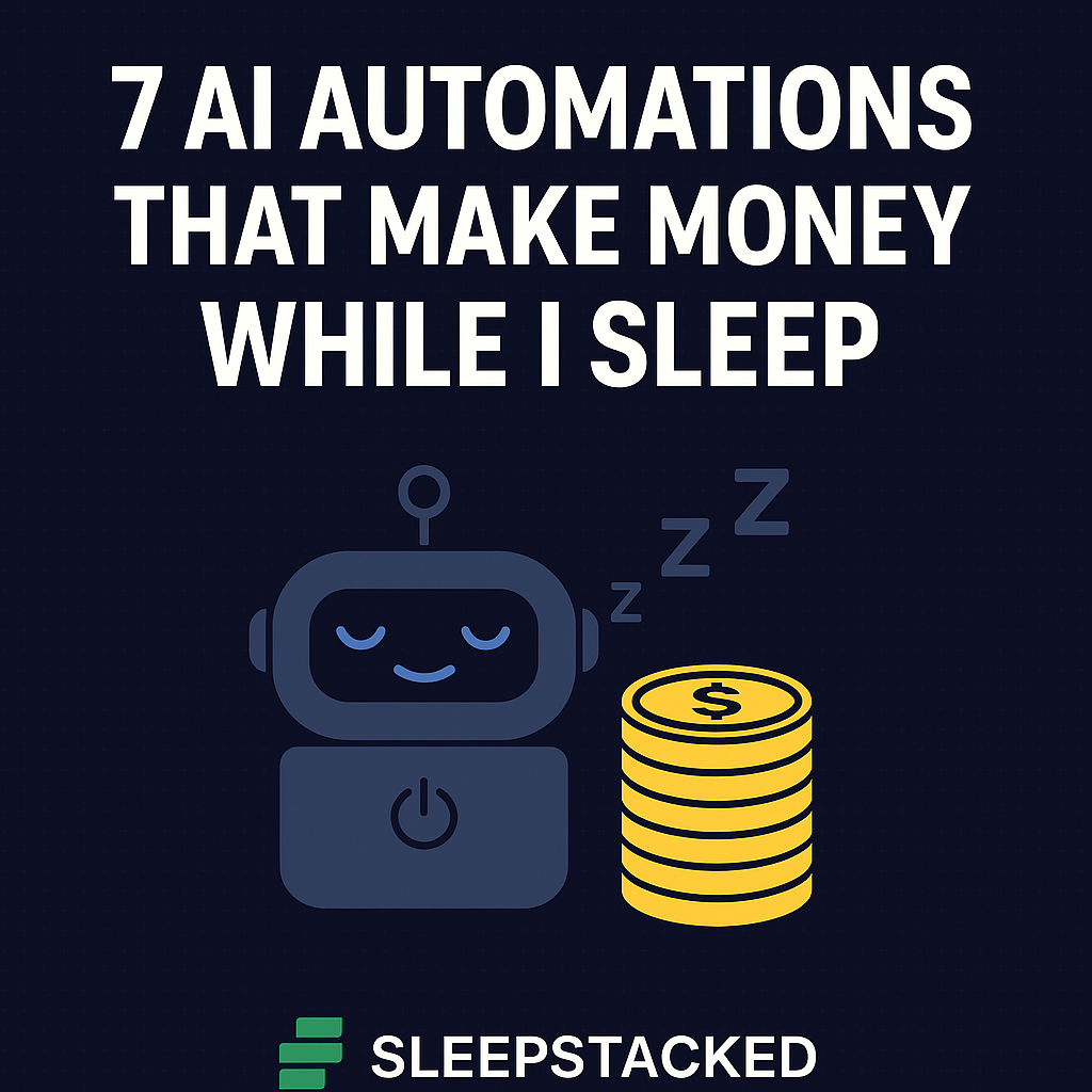 7 AI Automations That Make Money While I Sleep | by SleepStacked | Apr ...