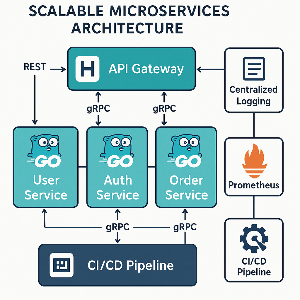 How I Designed a Scalable Microservices Architecture from Scratch with Golang | by Vivek ...
