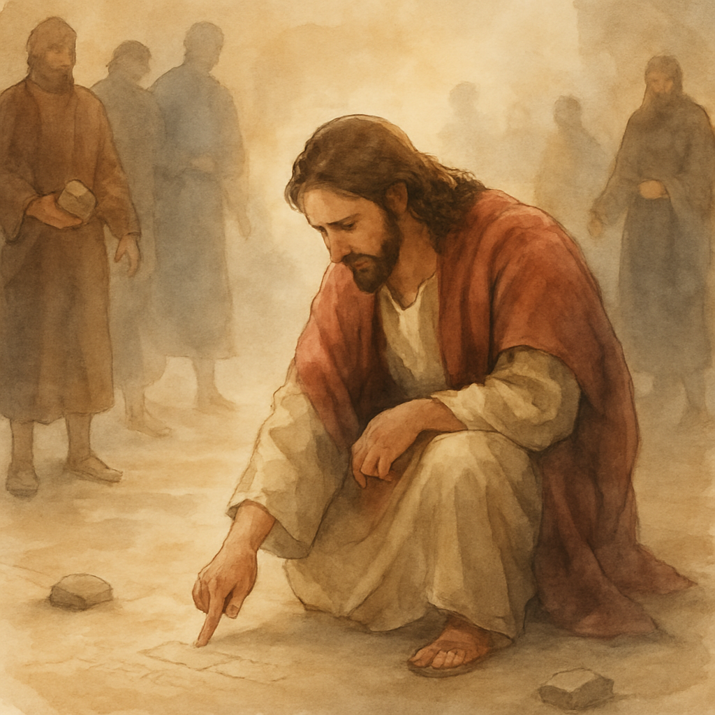 [Lent28] He Wrote on the Ground. — A Reflection on John 8:5–8 | by ...