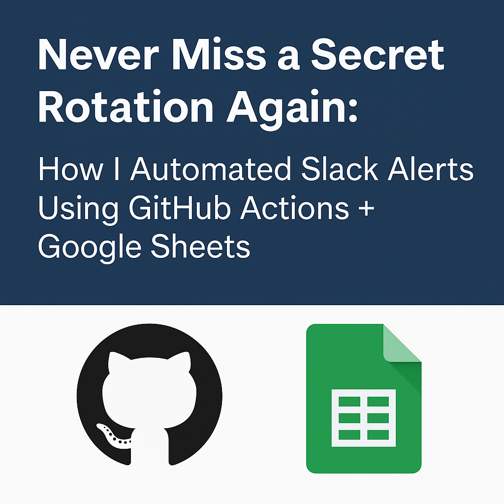 🔐 Never Miss a Secret Rotation Again: How I Automated Slack Alerts Using GitHub Actions + Google ...