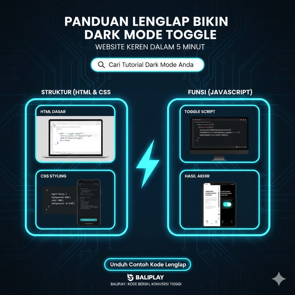 Bikin Dark Mode Toggle di Website dalam 5 Menit | by Celinezhow | Medium
