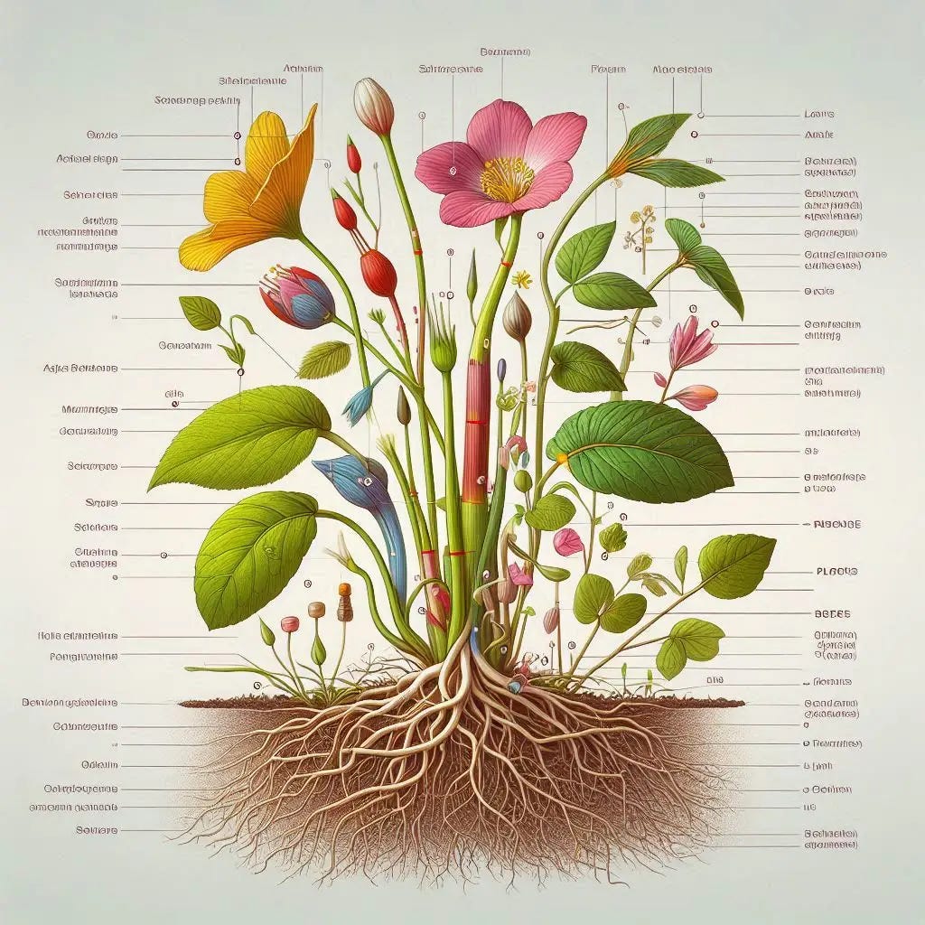 Basic features of Plants... Image By Author Generated With AI… | by ...