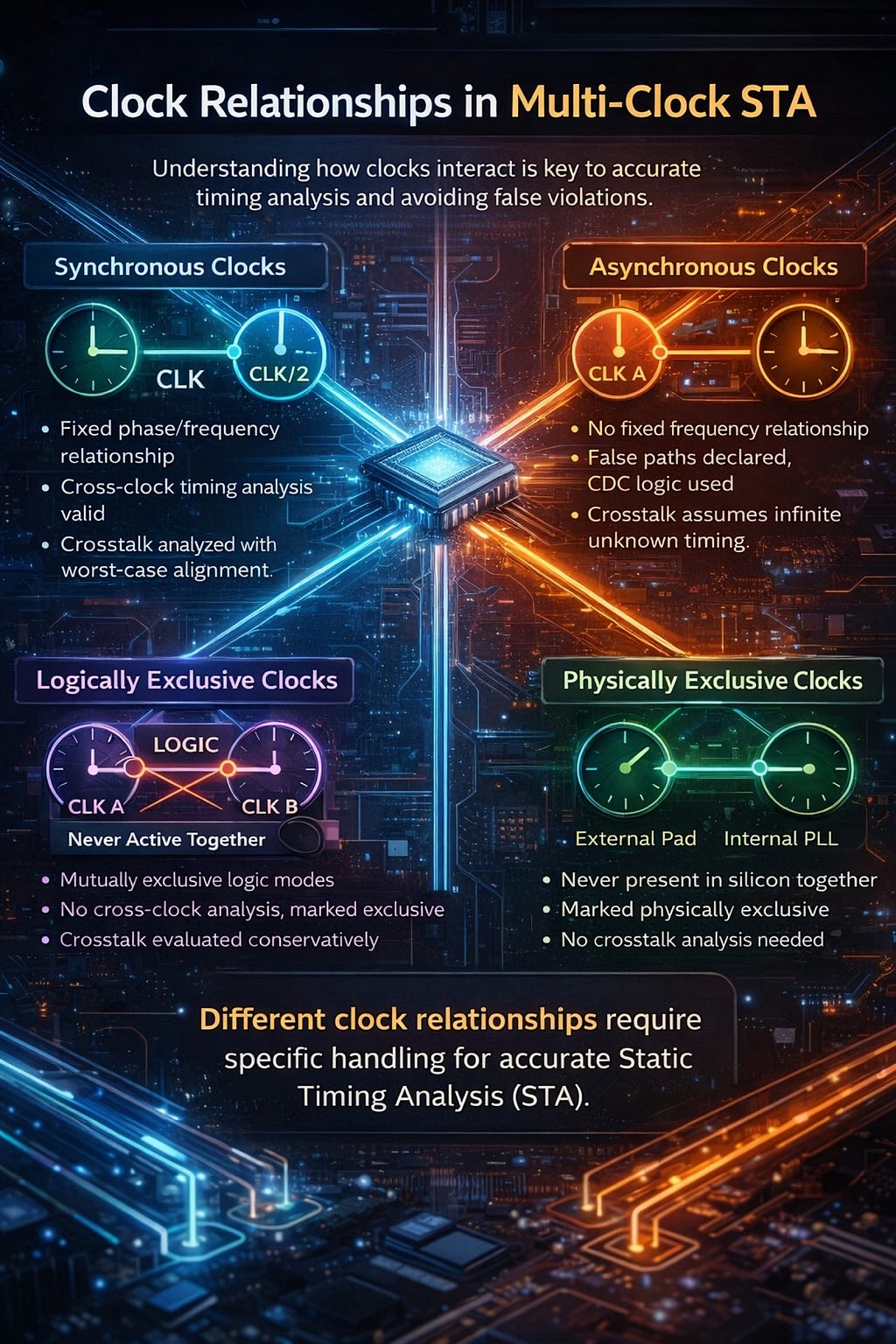 Clock Relationships in Multi Clock STA Analysis | VLSI for Everyone