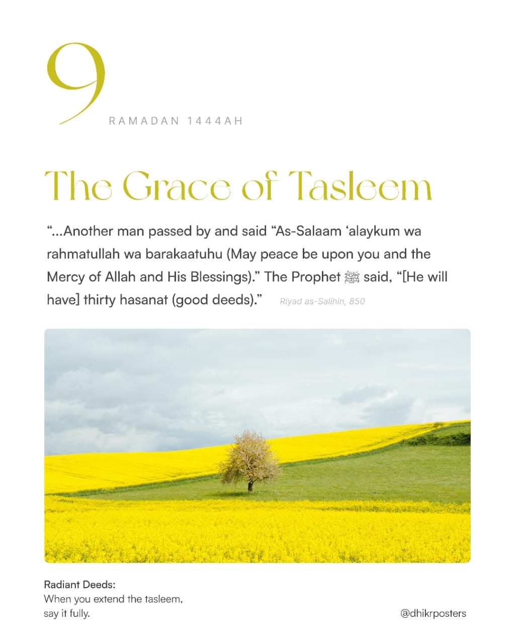 Ramadan 3–2–1: Day Nine— Virtues of As-Salam Alaykum! | by Dhun Nurayn ...