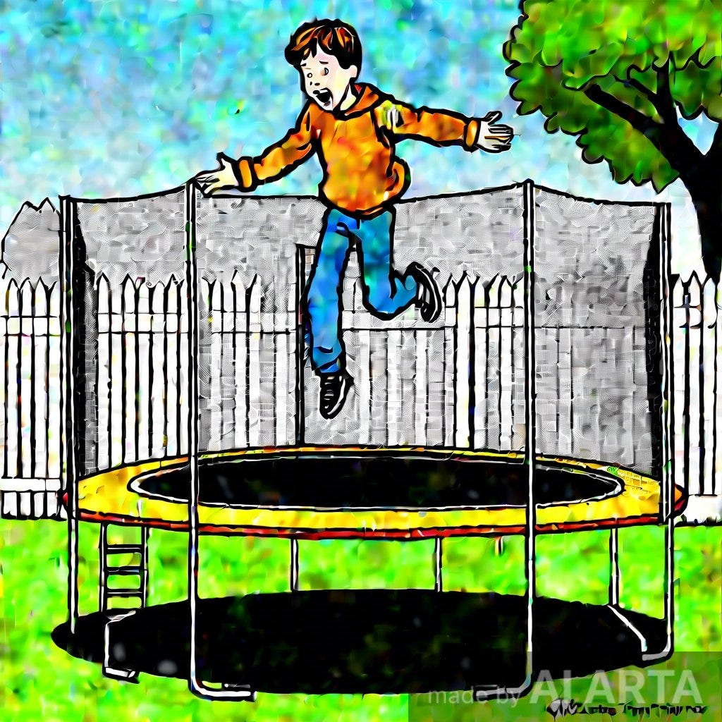 The Risky Trampoline. There was a boy named Timmy who loved… | by ...