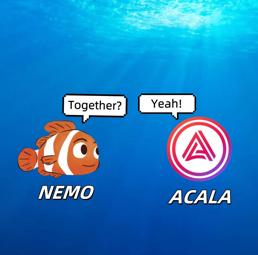 $NEMO — Acala’s First Memecoin. Inspired by the beloved movie “Finding ...