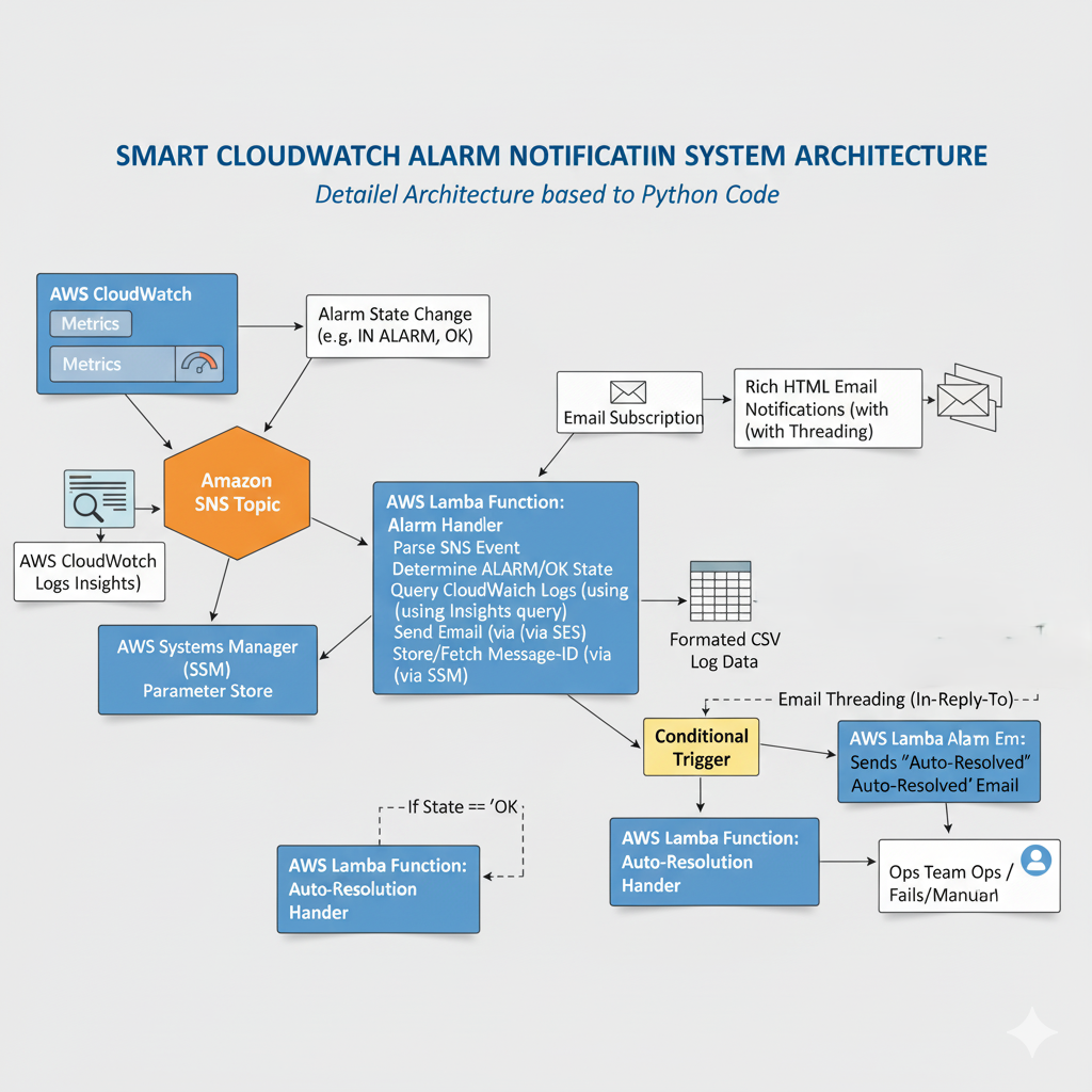 Building a Smart CloudWatch Alarm Notification System with Email ...