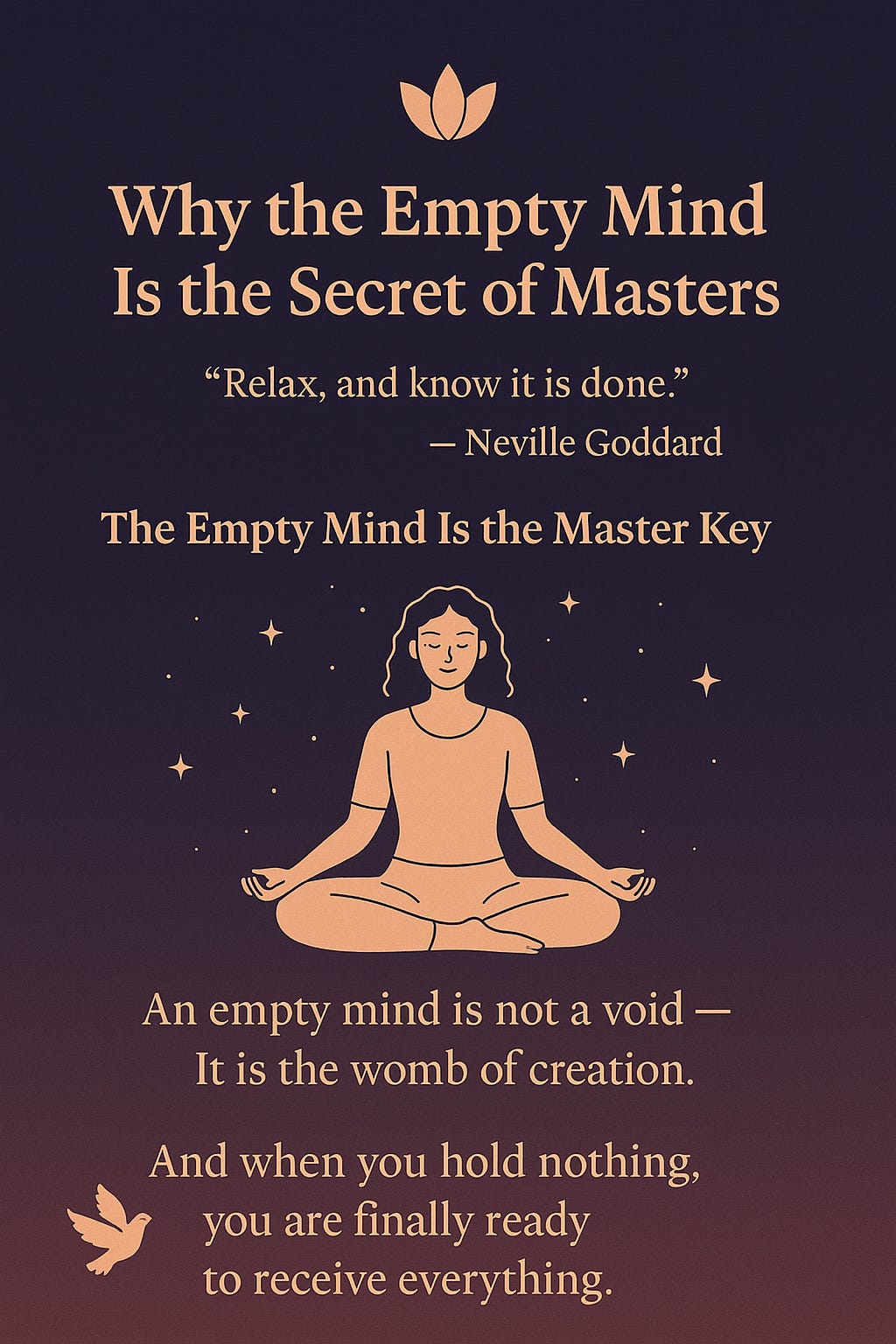 🪷 Why the Empty Mind Is the Secret of Masters | by Cristina Paisa | Jul ...