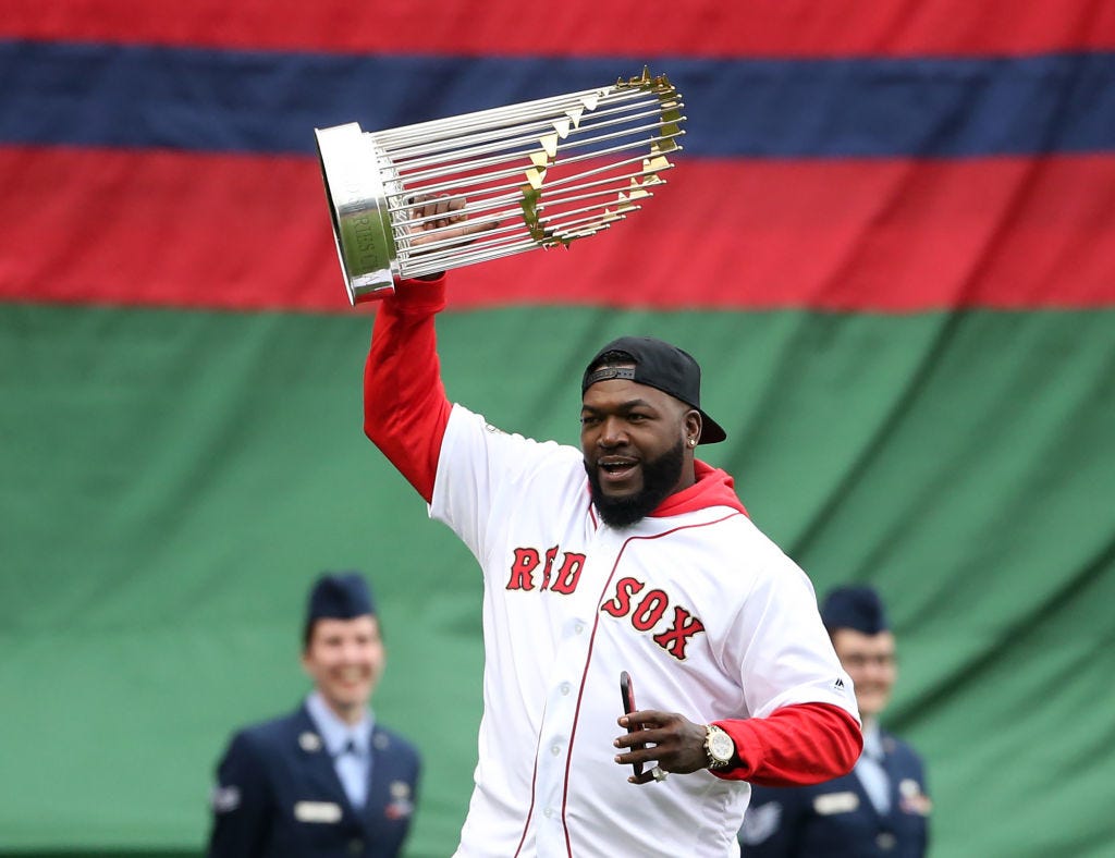 Welcome to Cooperstown, Big Papi. David Ortiz, #34 for the Boston Red ...