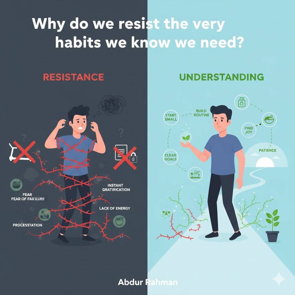 Why do we resist the very habits we know we need?Why do we resist the ...