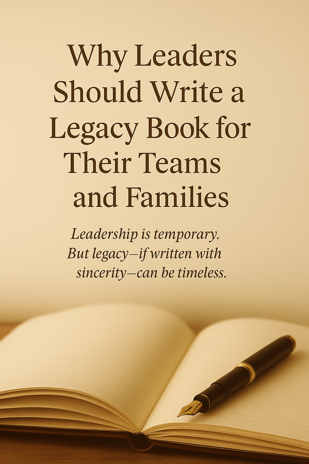 Why Leaders Should Write a Legacy Book for Their Teams and Families ...