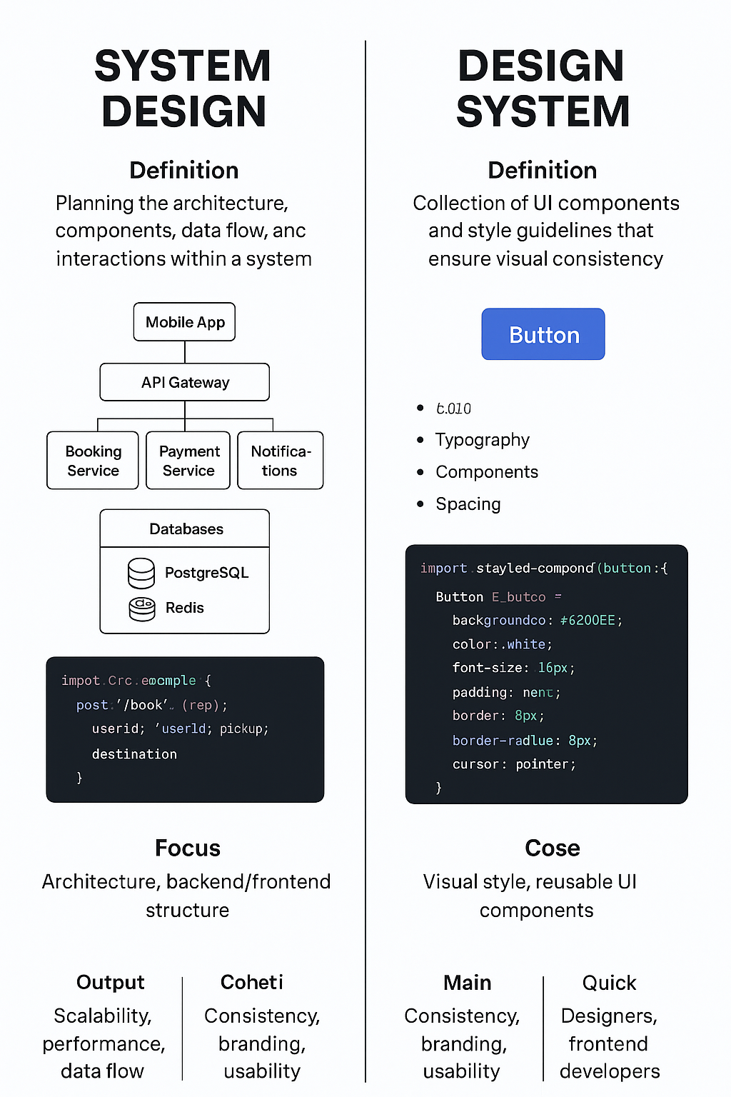 System Design vs Design System. At first glance, system design and ...