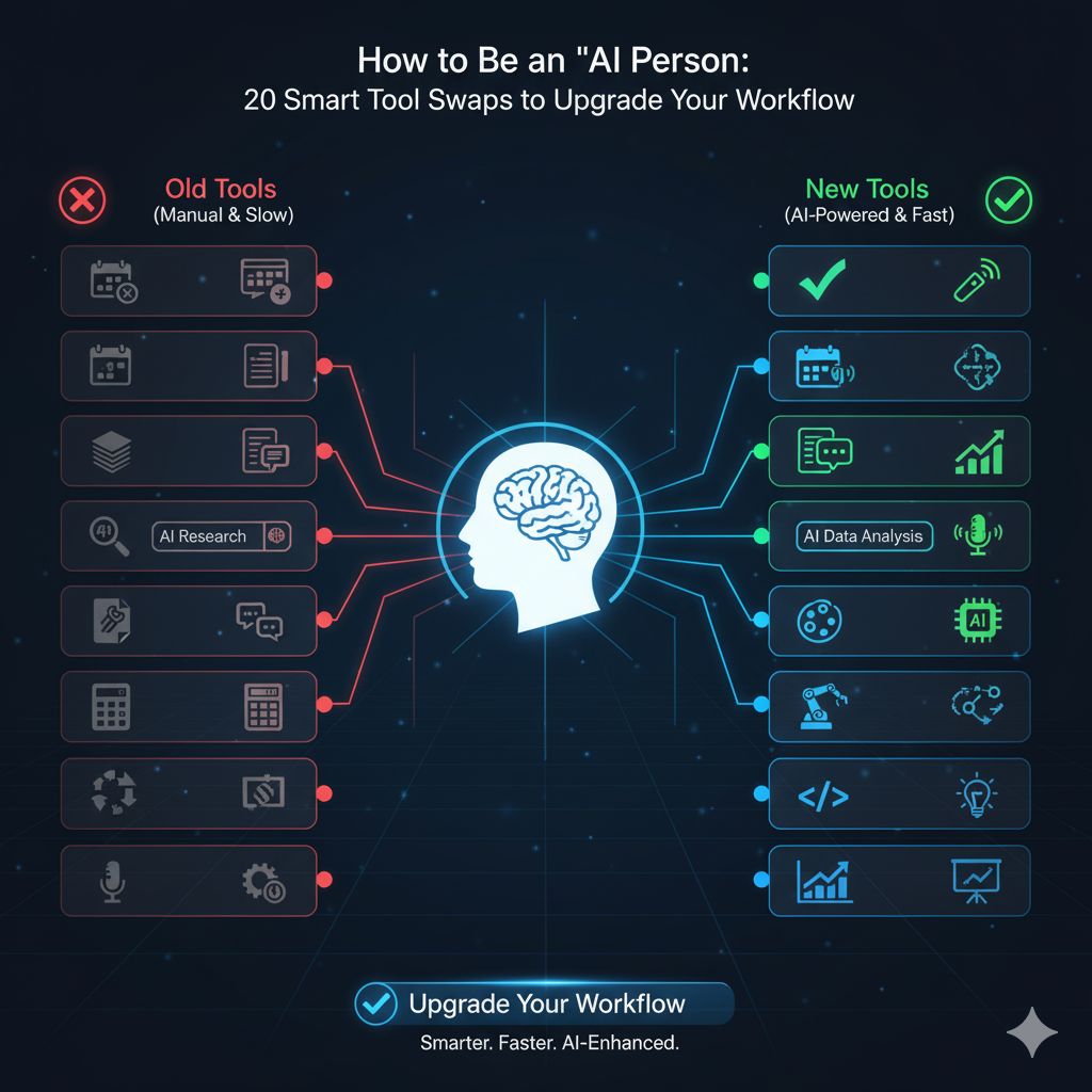 How to Be an “AI Person”: 20 Smart Tool Swaps to Upgrade Your Workflow ...