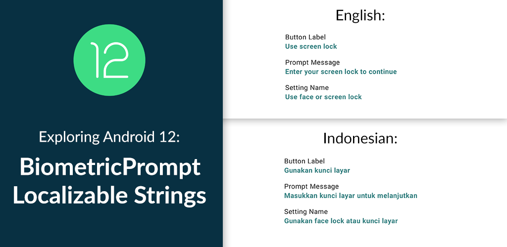 Exploring Android 12: BiometricPrompt Localizable Strings | by M Farhan Majid | Medium