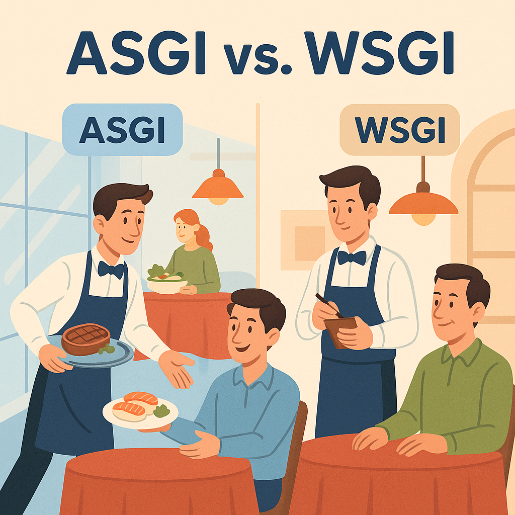 ASGI vs. WSGI, Finally Explained Like You’re 5 (With Food Examples) | by Mojtaba Azad | Python ...