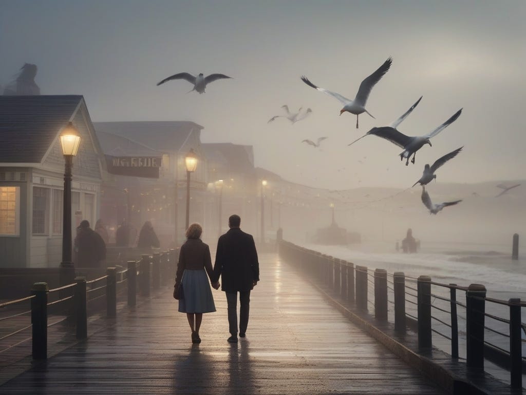 Seashell Serenades and Seagull Laughs: A Foggy Pier Folly | by Tohla ...