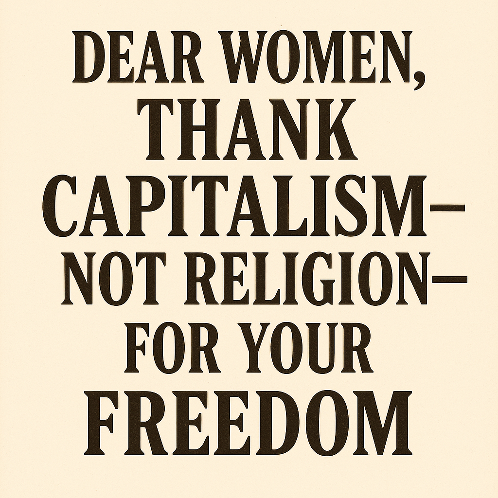 Title: Dear Women, Thank Capitalism—Not Religion—for Your Freedom | by ...