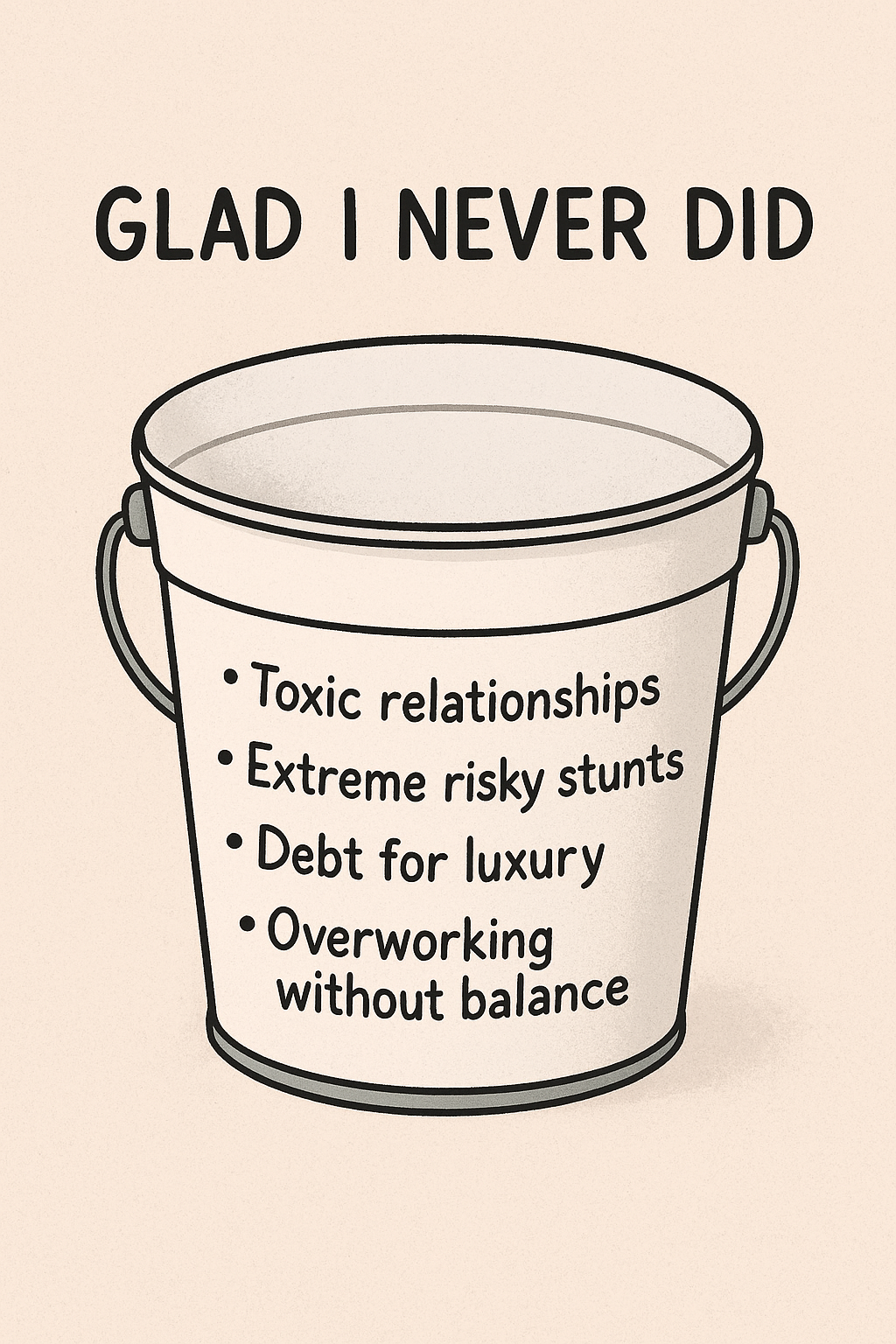Reverse Bucket List : Things I’m Glad I Never Did | by Sam | Sep, 2025 ...