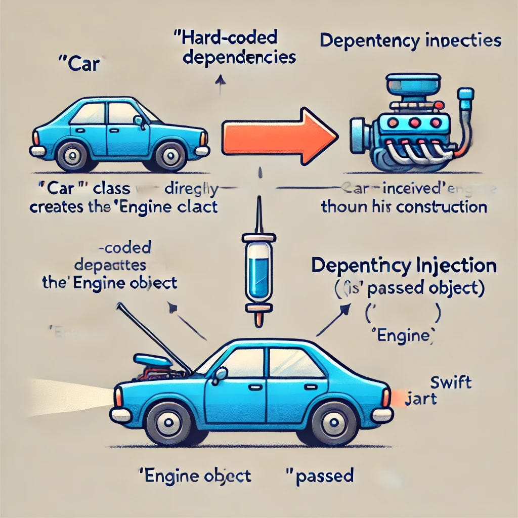 Dependency Injection in Swift With Examples | Medium