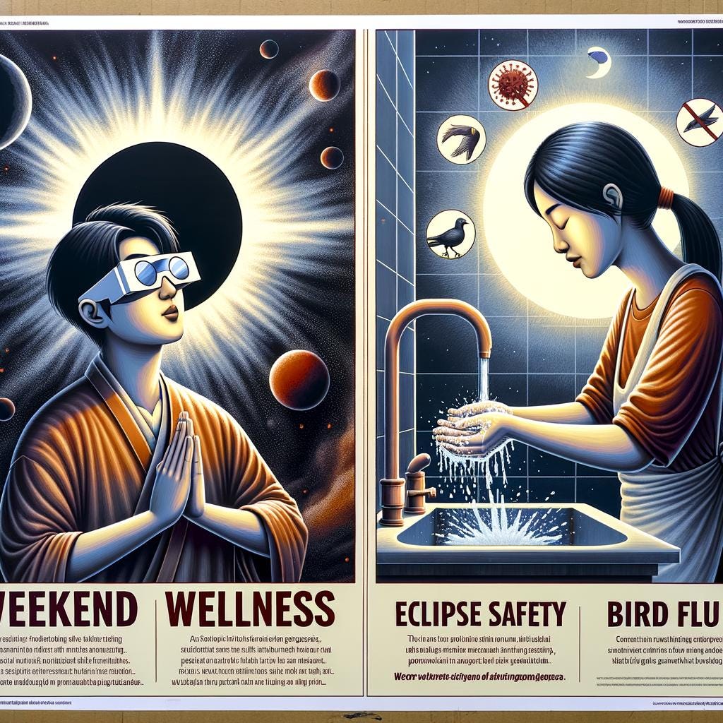 Weekend Wellness: Eclipse Safety & Bird Flu Tips | by TrendWhiz | Medium