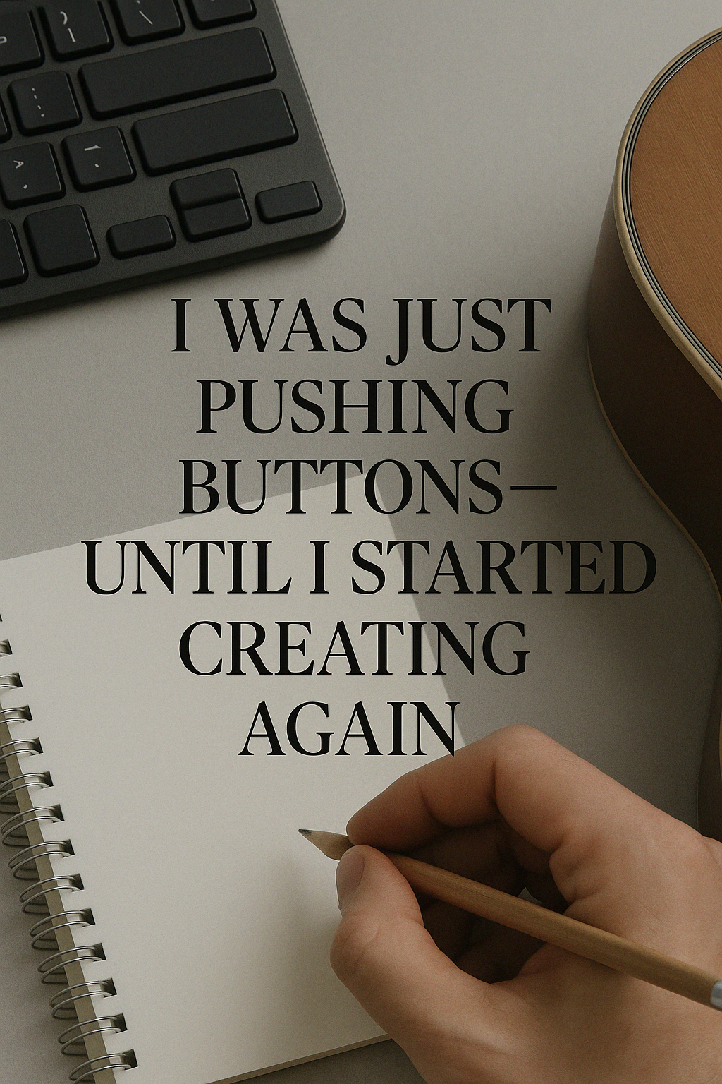 I Was Just Pushing Buttons — Until I Started Creating Again | by @the ...