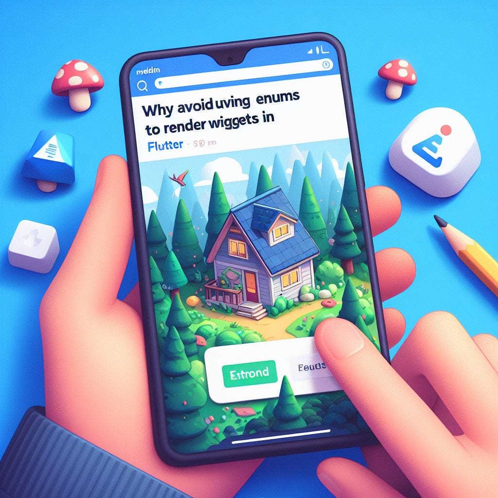 Why Avoid Using Enums to Render Widgets in Flutter | by Ekkul | Medium