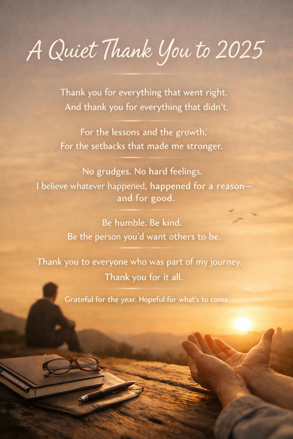 A Quiet Thank You to 2025. As this year comes to an end, I find… | by ...