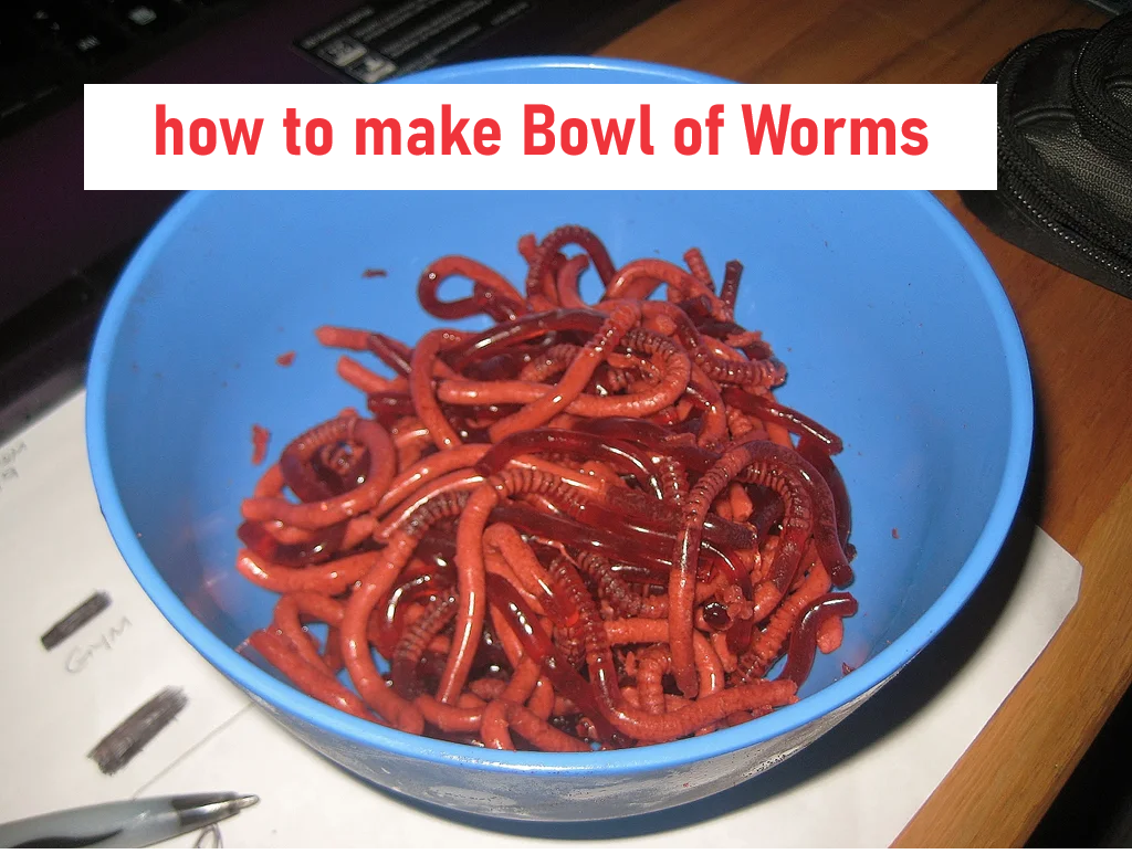 how to make Bowl of Worms - We are Family - Medium