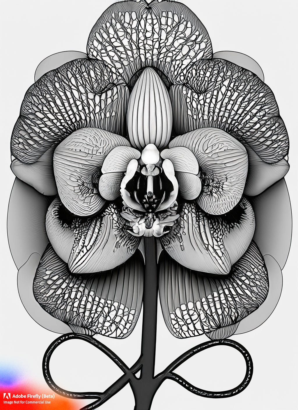One AI Image: Rotational Symmetry in Orchids, Adobe Firefly Beta | by ...