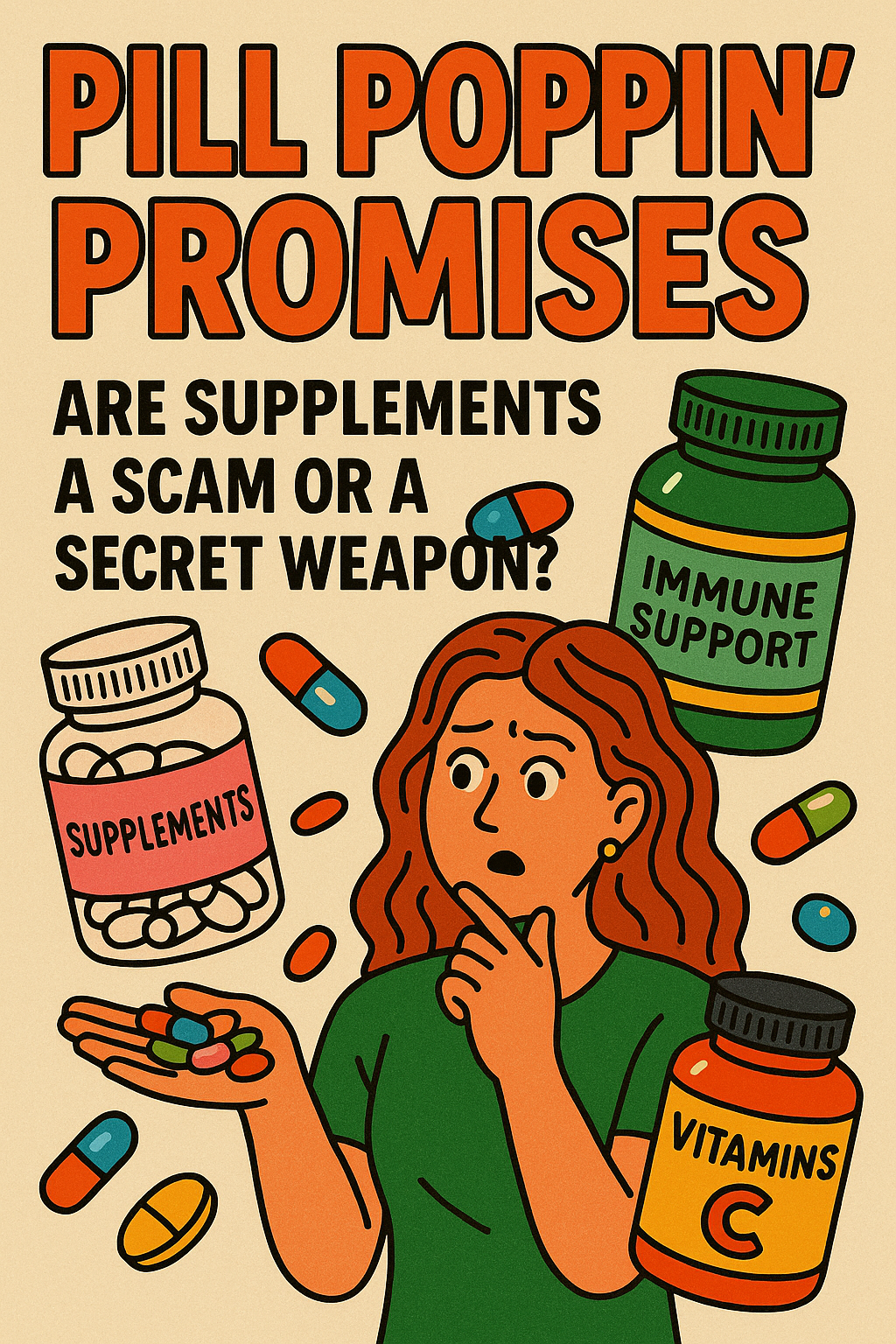 🧴“Pill Poppin’ Promises: Are Supplements a Scam or a Secret Weapon ...