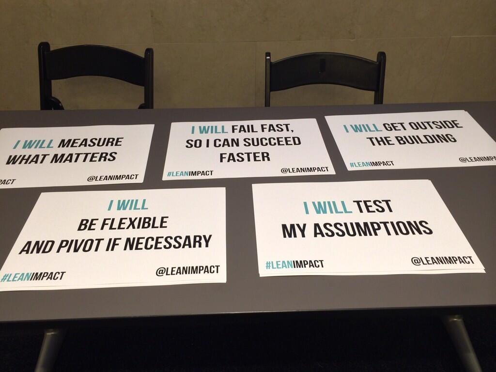 Fail fast, fail early. Five lean startup principles for social… | by ...