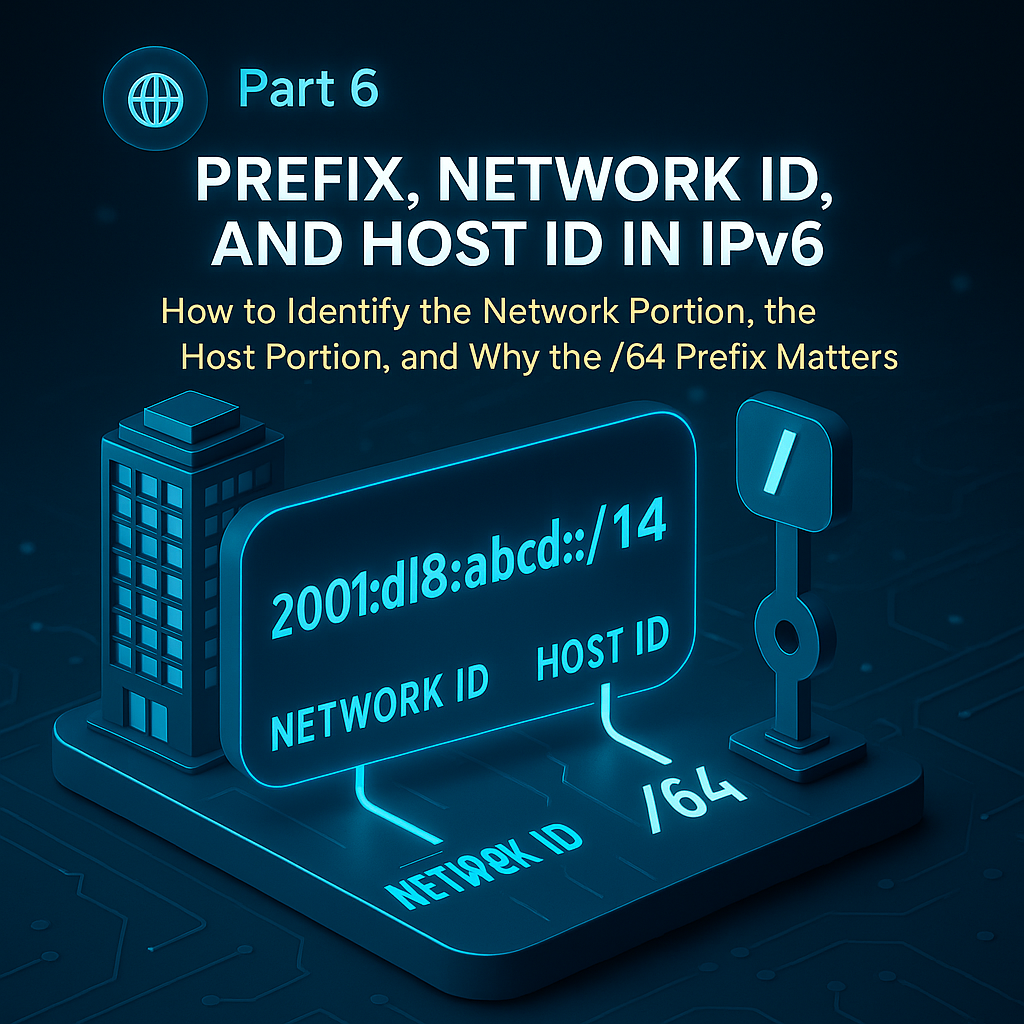 🌍 Part 6 — Prefix, Network ID, and Host ID in IPv6 | by Riki Satya ...