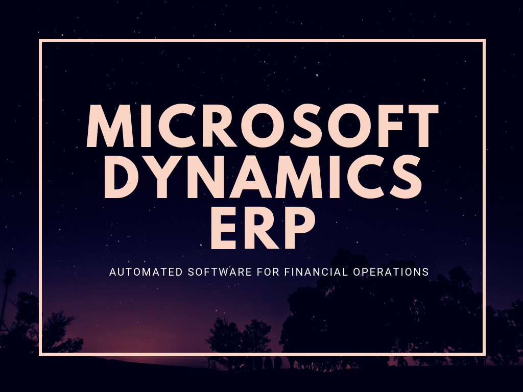 Microsoft Dynamics ERP. Microsoft has made a solid push to the… | by ...
