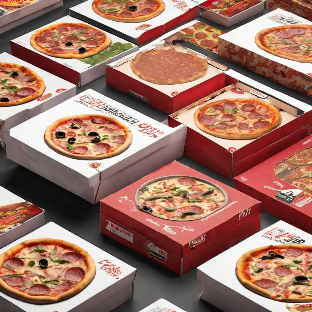 Pizza Box Printing In Color - Pizzatle - Medium