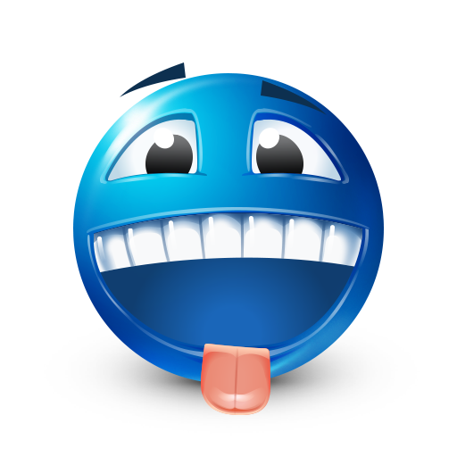 Blue Smiley Face Png