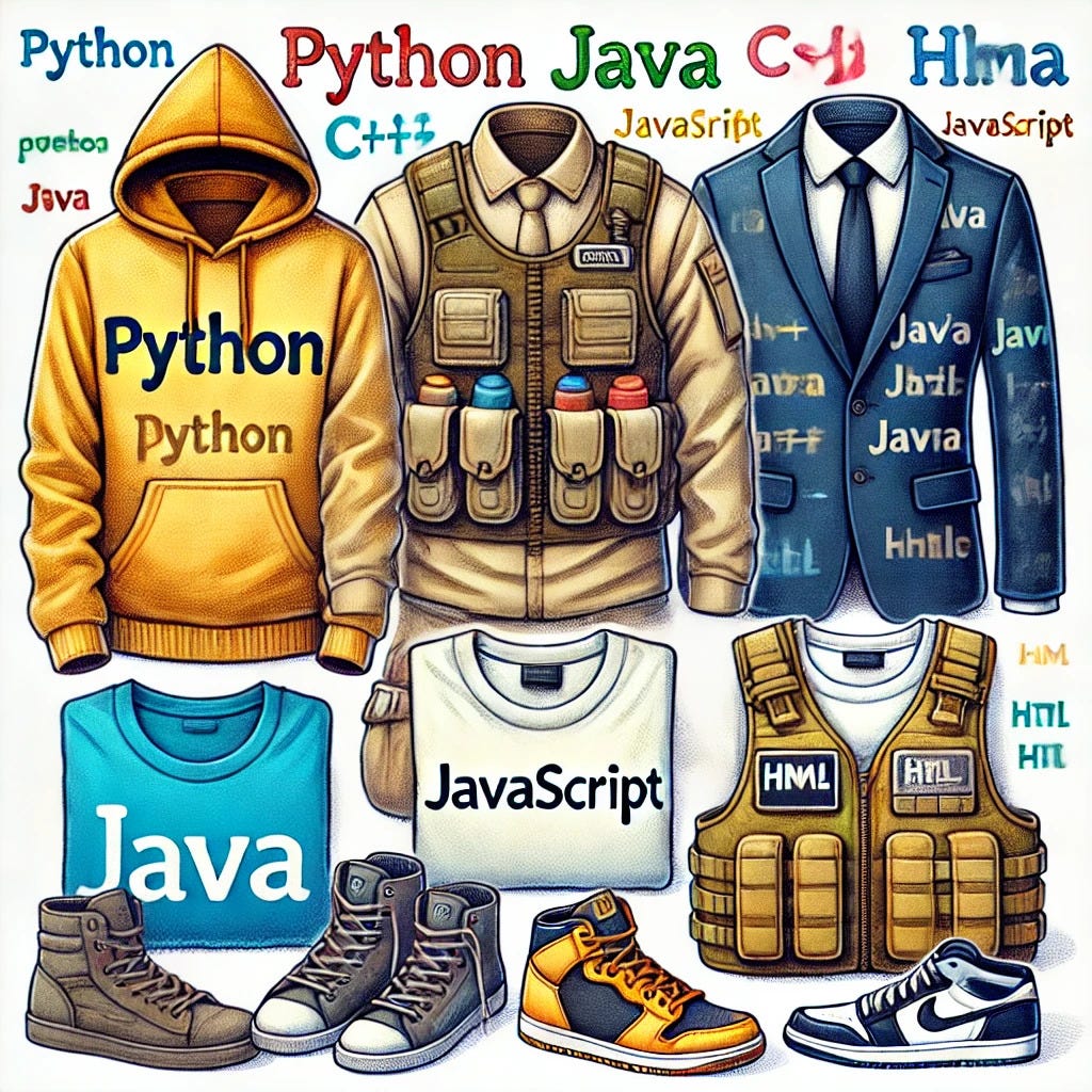 If Programming Languages Were Clothes: What Would Python Wear? | by ...