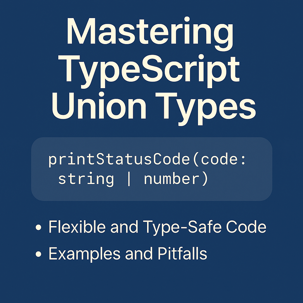 Mastering TypeScript Union Types: A Complete Beginner’s Guide | by Er Raj Aryan | Aug, 2025 ...