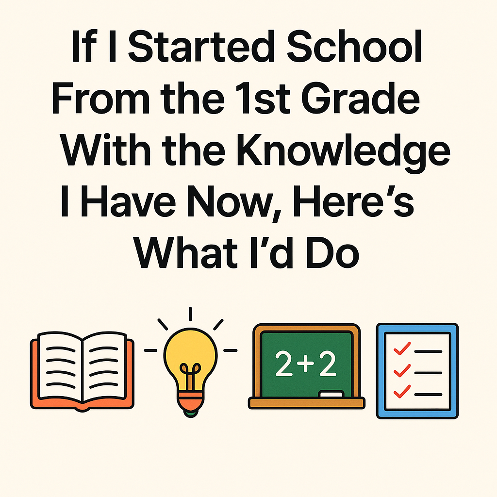 If I Started School from the 1st Grade With the Knowledge I Have Now ...