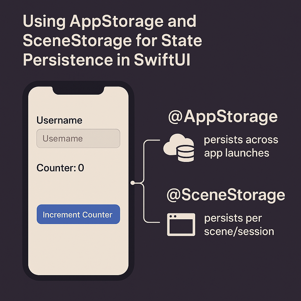 Using AppStorage and SceneStorage for State Persistence in SwiftUI | by Good Morning Swift | iOS ...