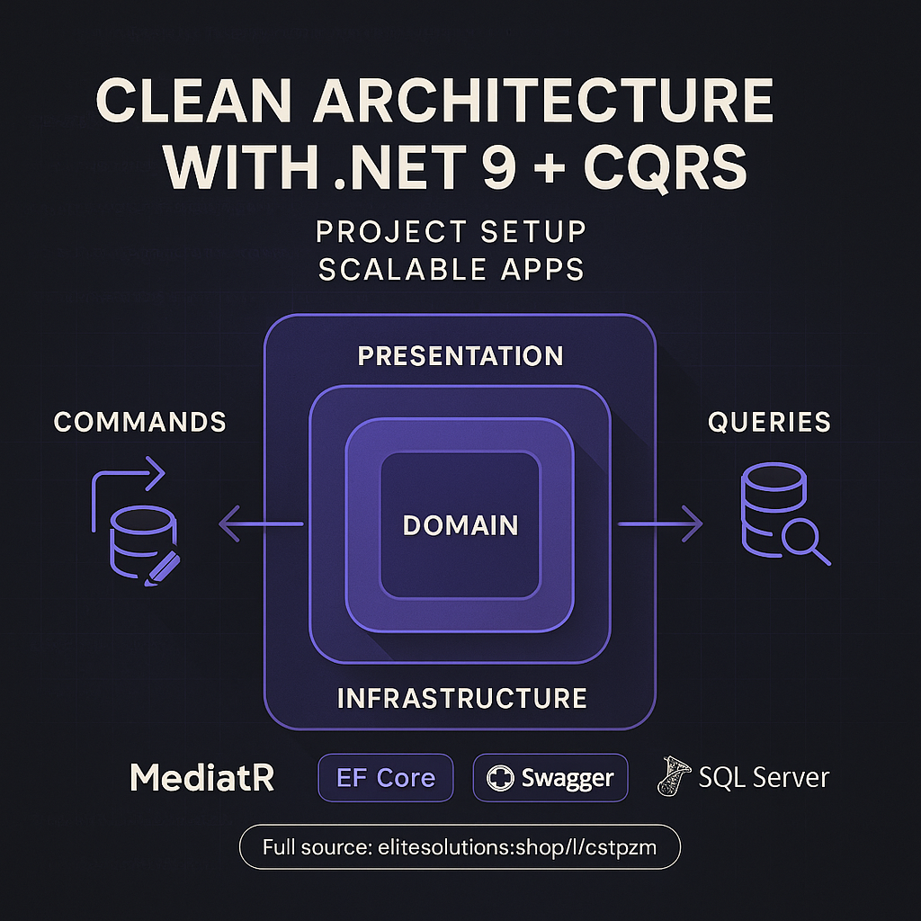 Clean Architecture With .NET 9 And CQRS — Project Setup: Building Modern, Scalable Applications ...
