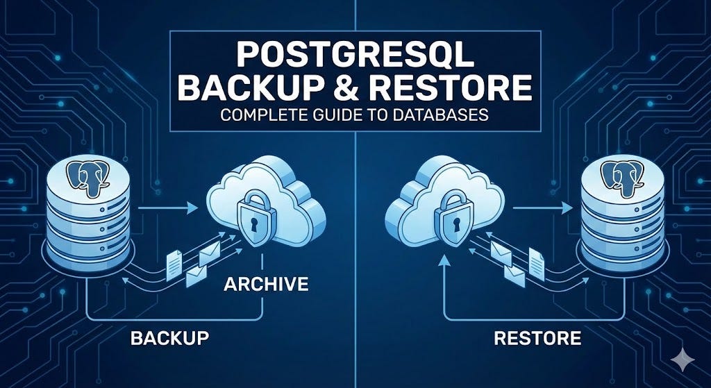 PostgreSQL backup and restore — Complete guide to backing up and ...