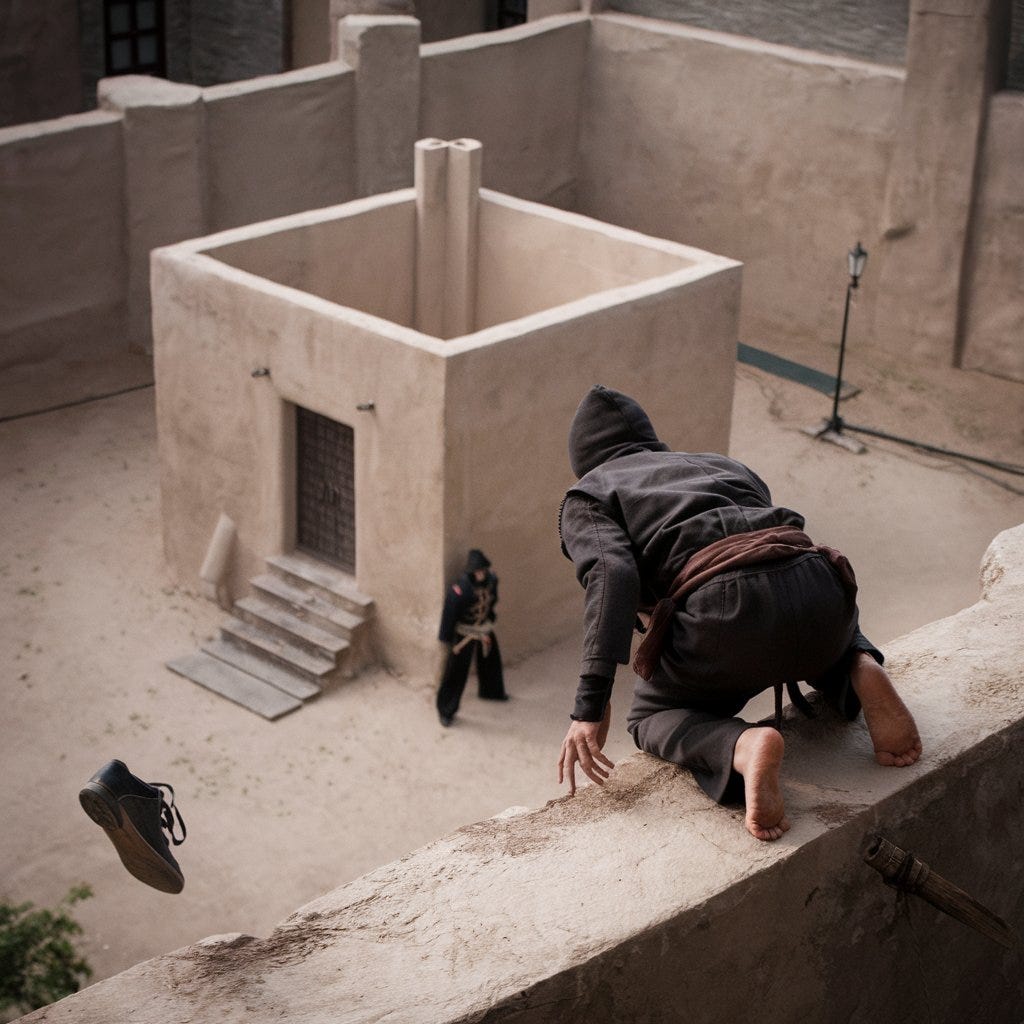 Walking the Ledge: A Dream of Risk, Retreat, and Quiet Footsteps | by ...