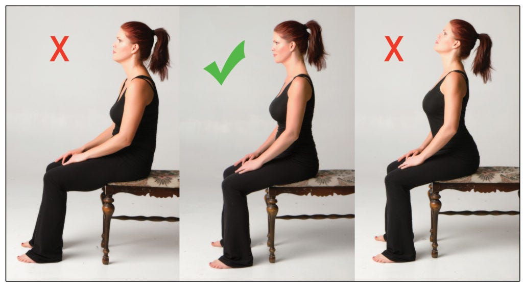 5 Posture Tips for Sitting (Avoid back pain!) | by Michelle Joyce | Medium