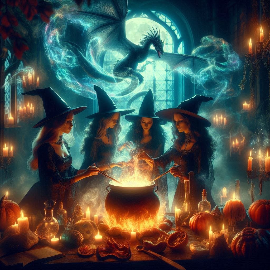 Moonlight Mischief (Part Four). The Witches of Sparkle City Unite… | by Pranav Sharma | Medium