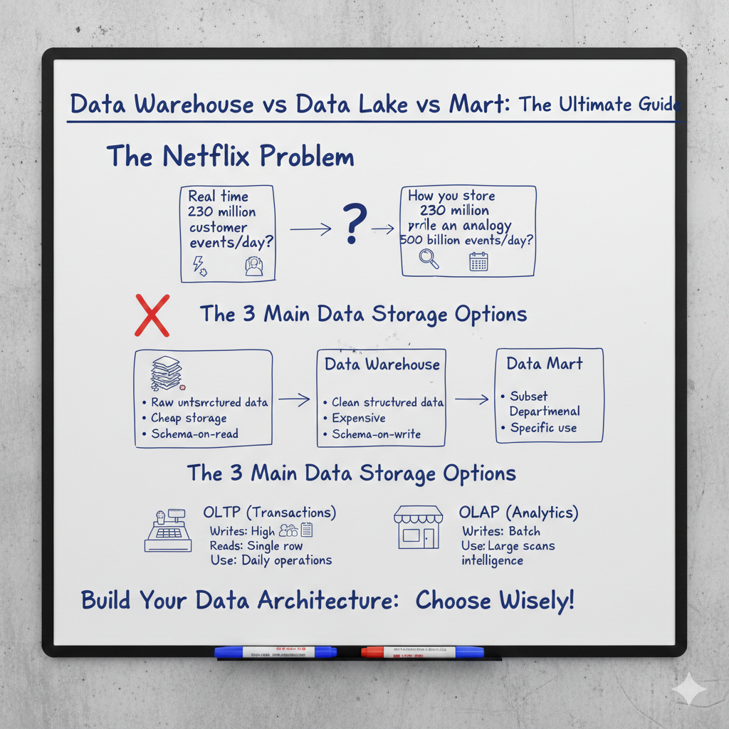Data Warehouse vs Data Lake vs Data Mart: The Ultimate Guide With Real ...