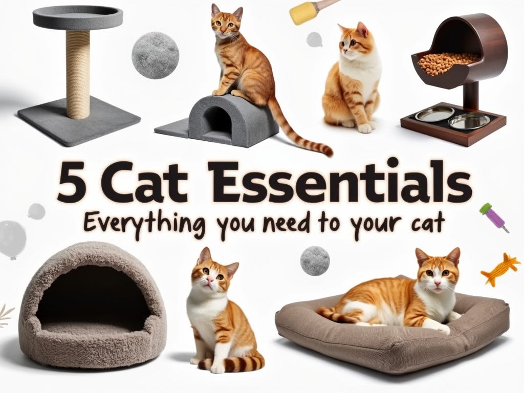5 Cat Essentials: Everything You Need for Your Cat 🐾 | by Paws & Claws ...